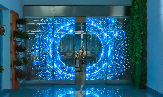 Transparent LED display|glass wall screen|transparent led poster|clear ...